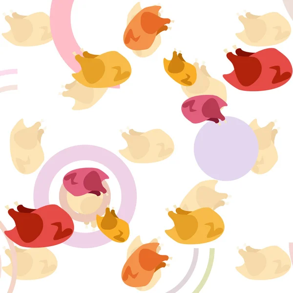 Daging ayam, kartun, gambar vektor, latar belakang makanan . Vektor ...