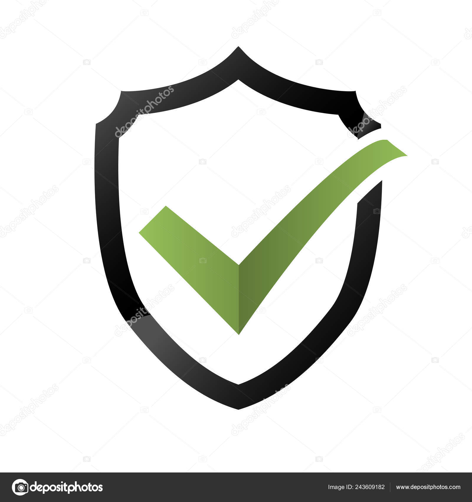 Security Check Icon, Shield Logotype, Protect Sign. Mark Approved Logo ...