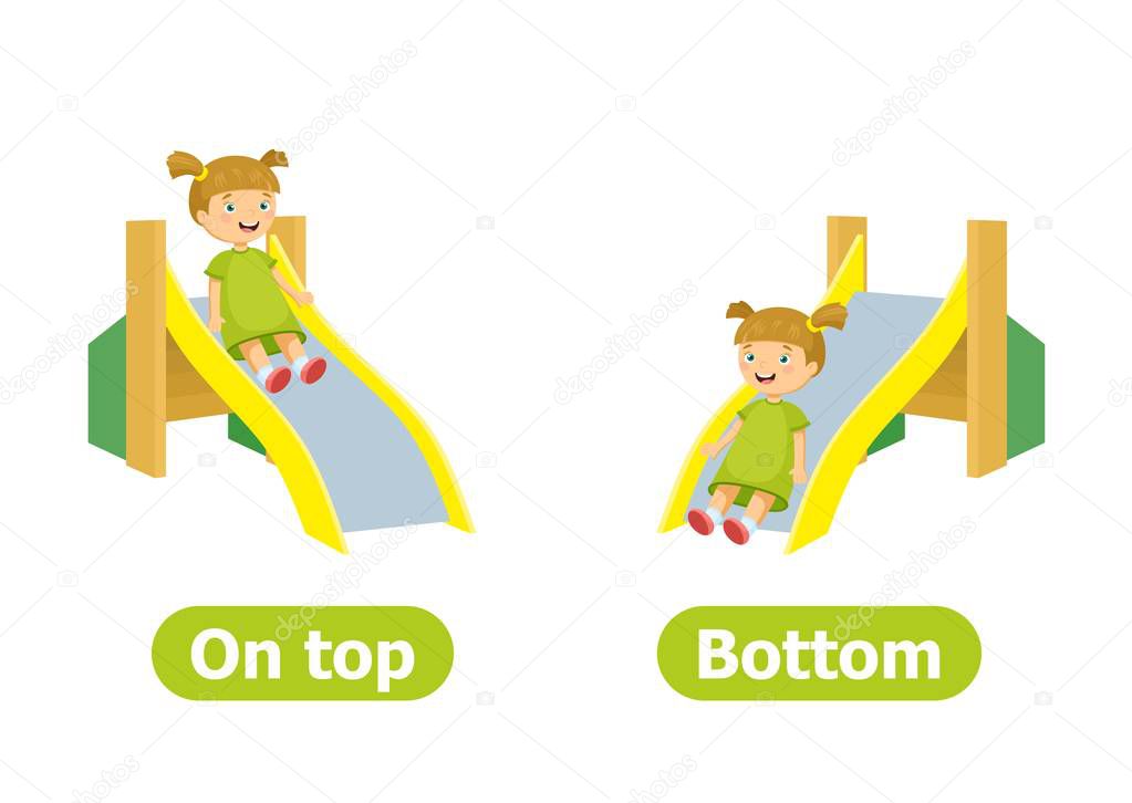 Anónimos vectoriales y opuestos. Arriba y abajo. Ilustración de ...