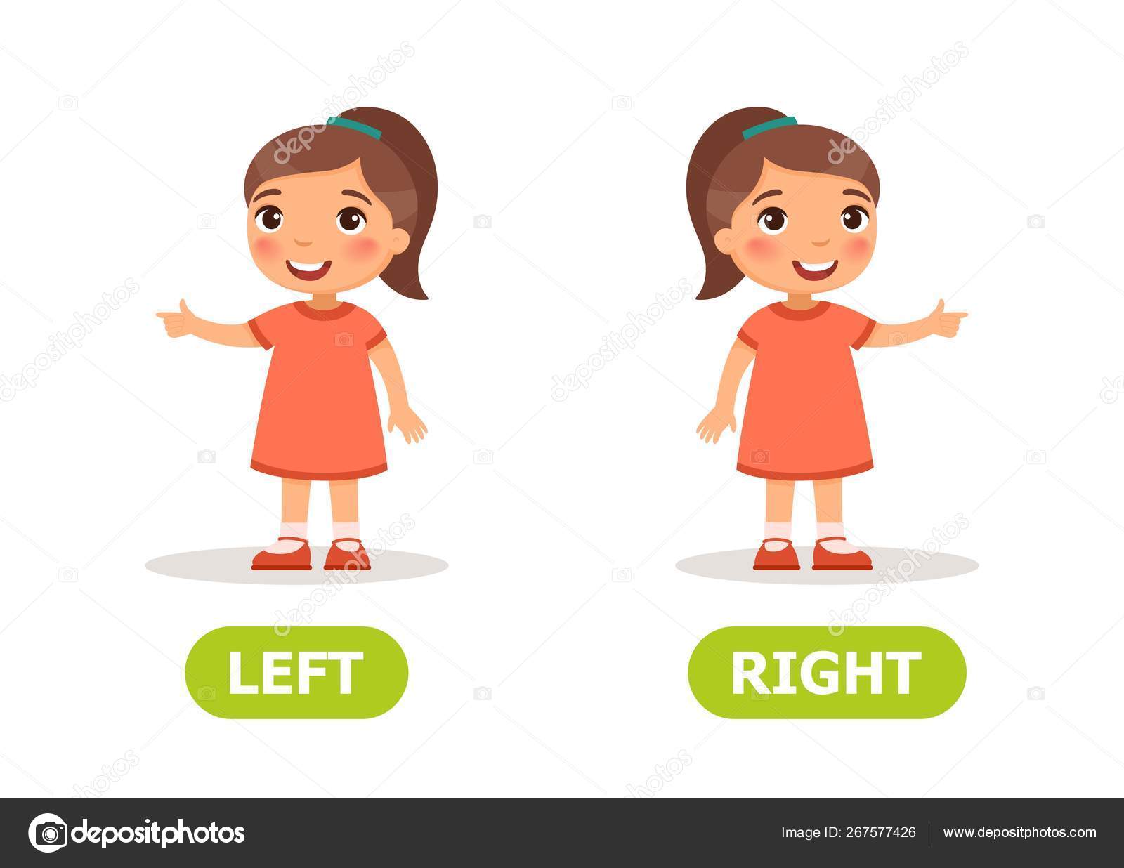 Cartoon Hands Left And Right