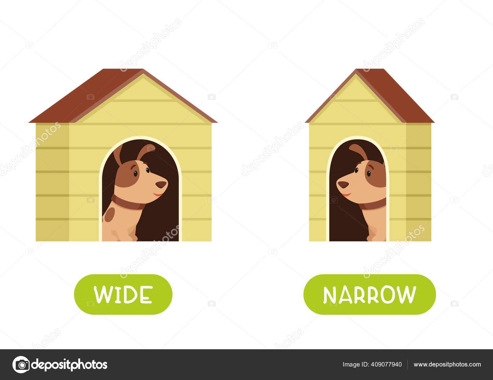 Wide And Narrow Clipart