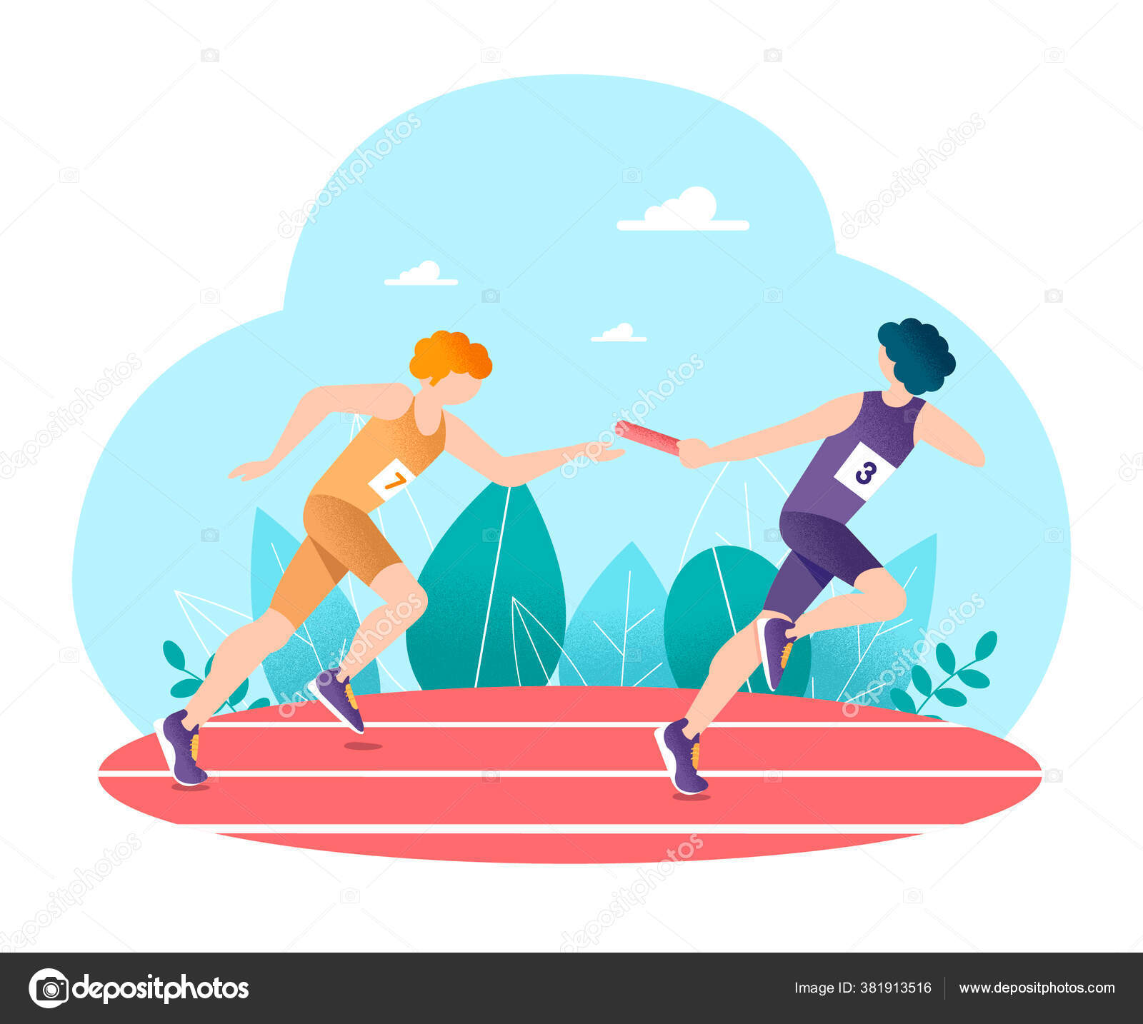 Clipart De Relais D'athlétisme