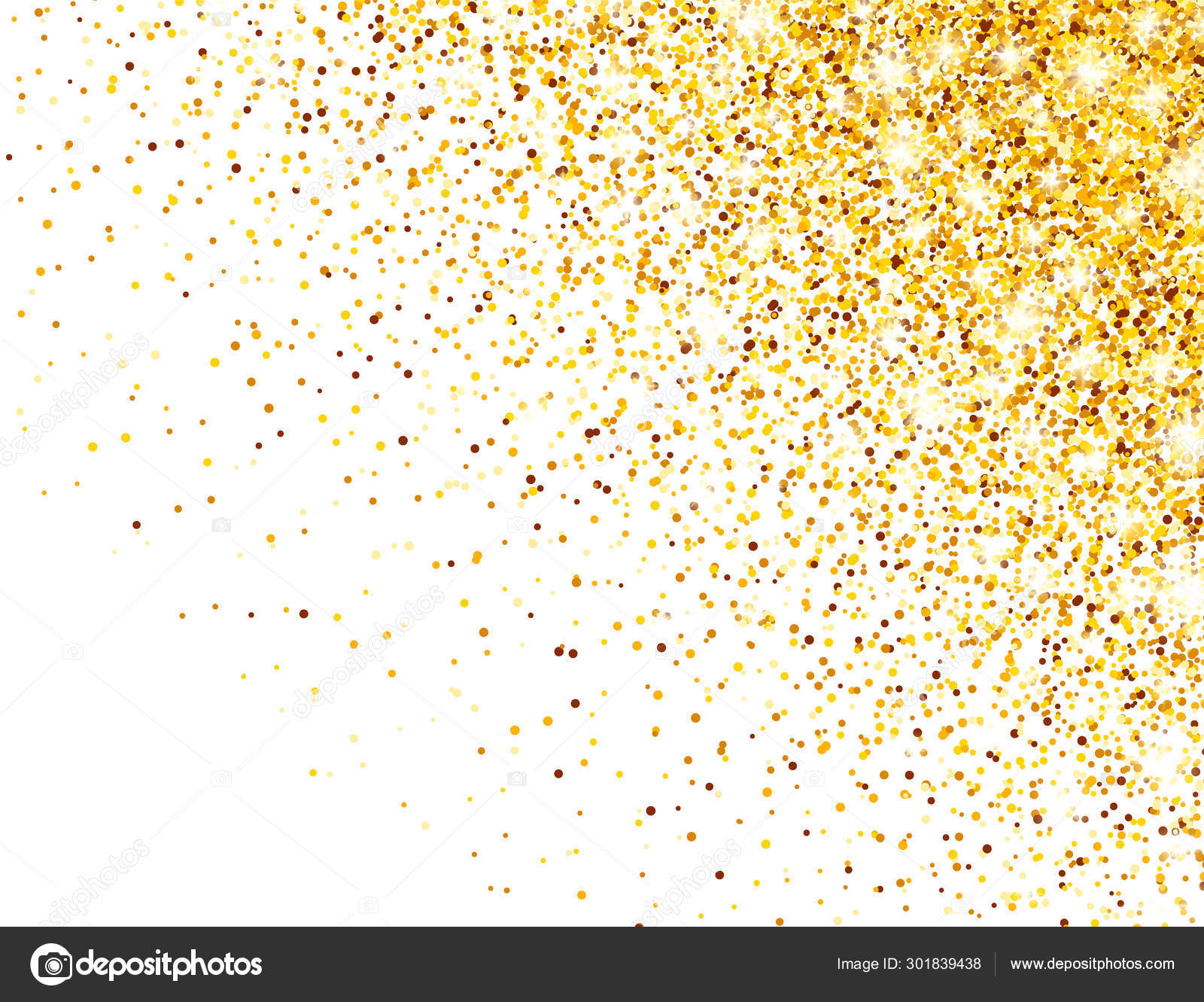 Glitter Falling White Background