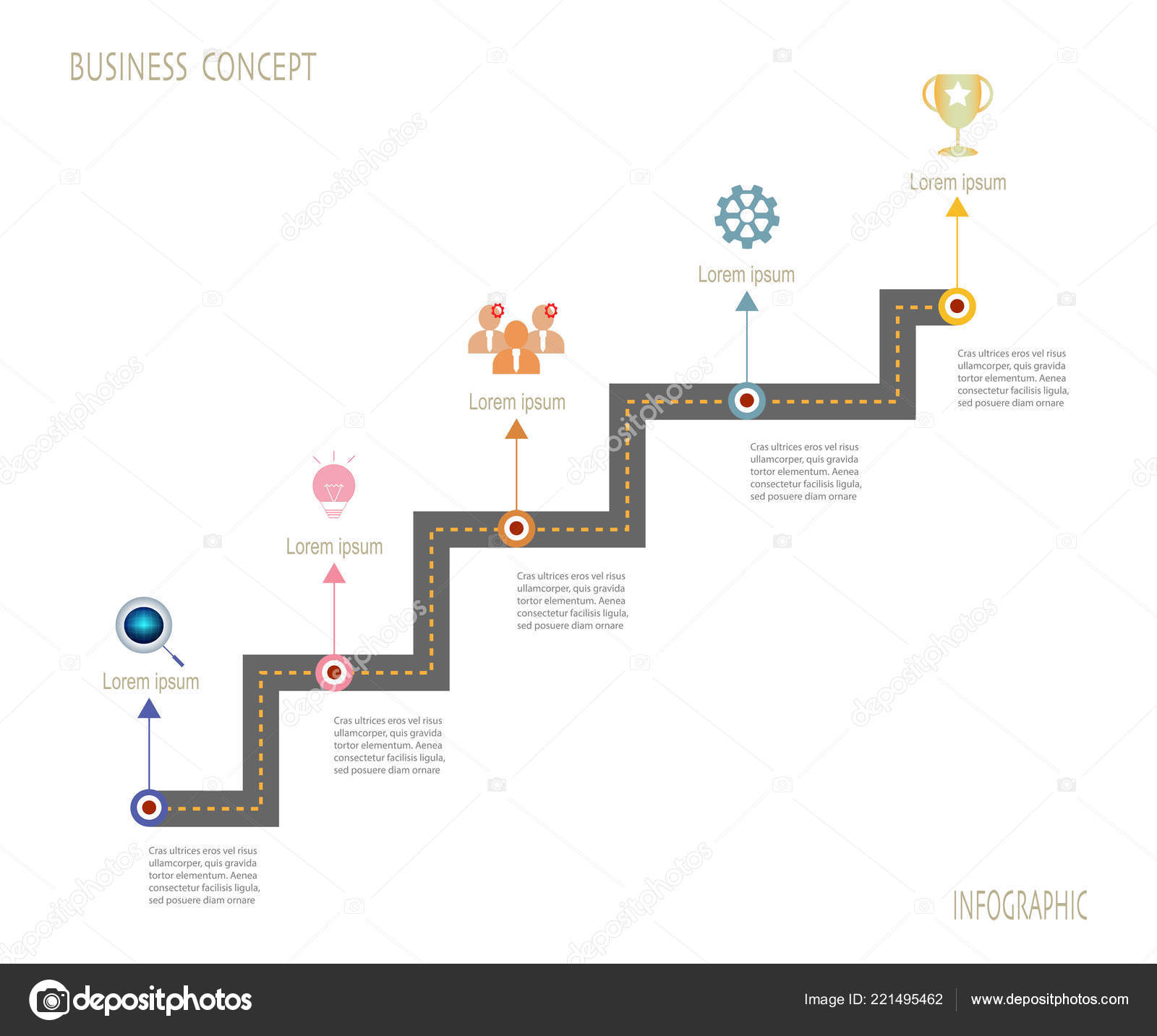 Timeline Infographics Template Roadmap Design Vector Illustration ...