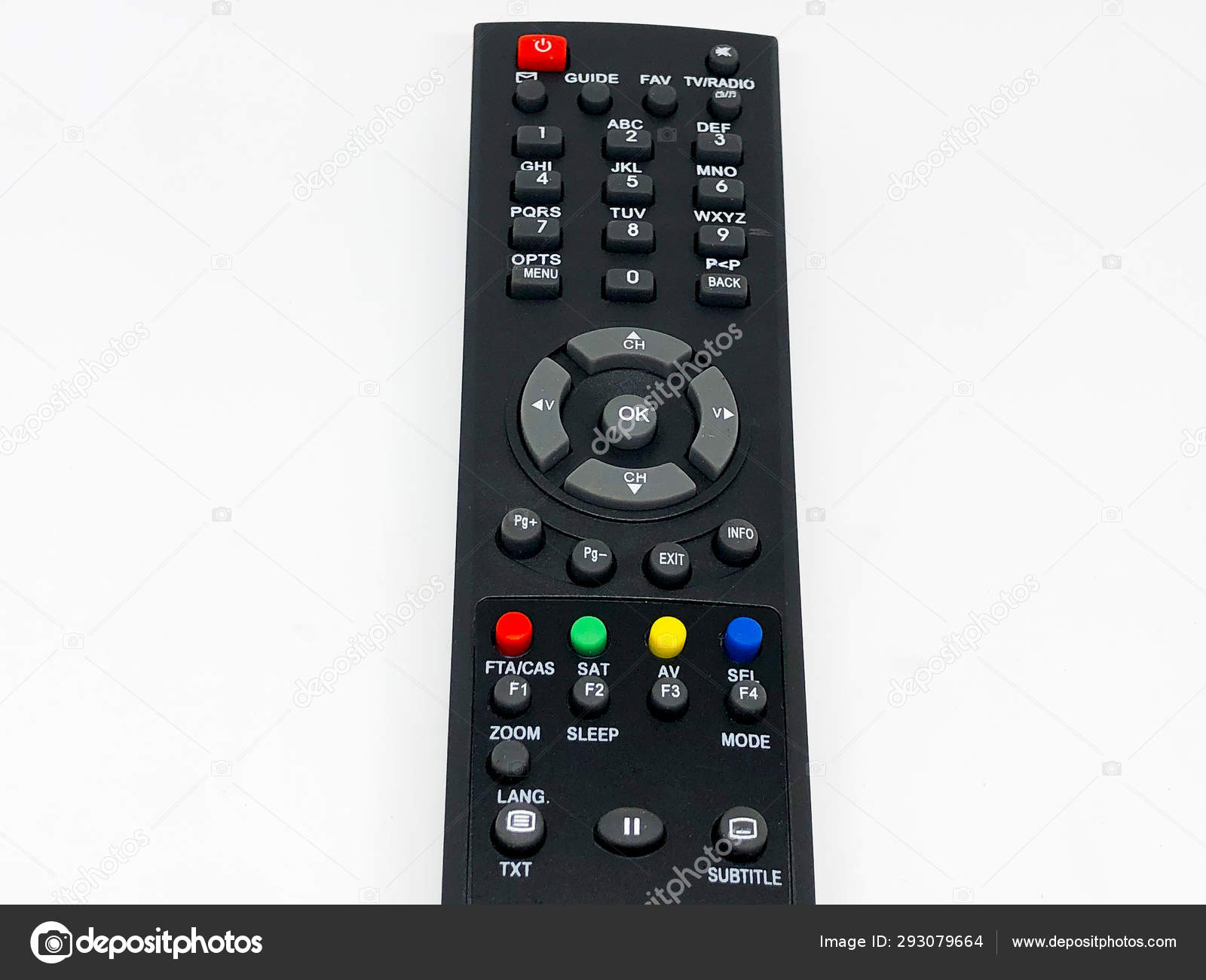 Remote Controls Isolated White Background — Stock Editorial Photo ...
