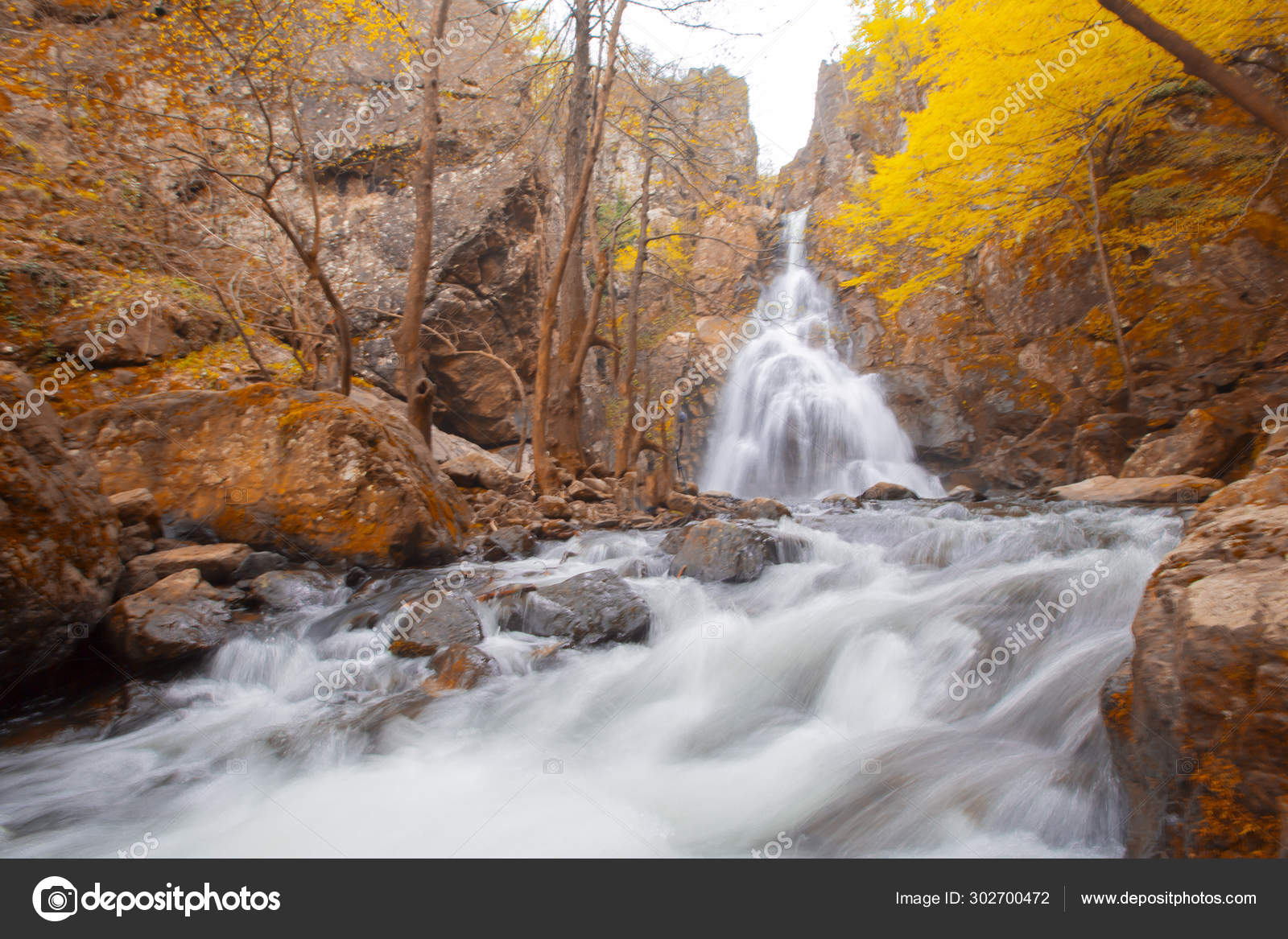 View Spectacular Waterfall Water Flowing Very Fast Erikli Waterfalls ...