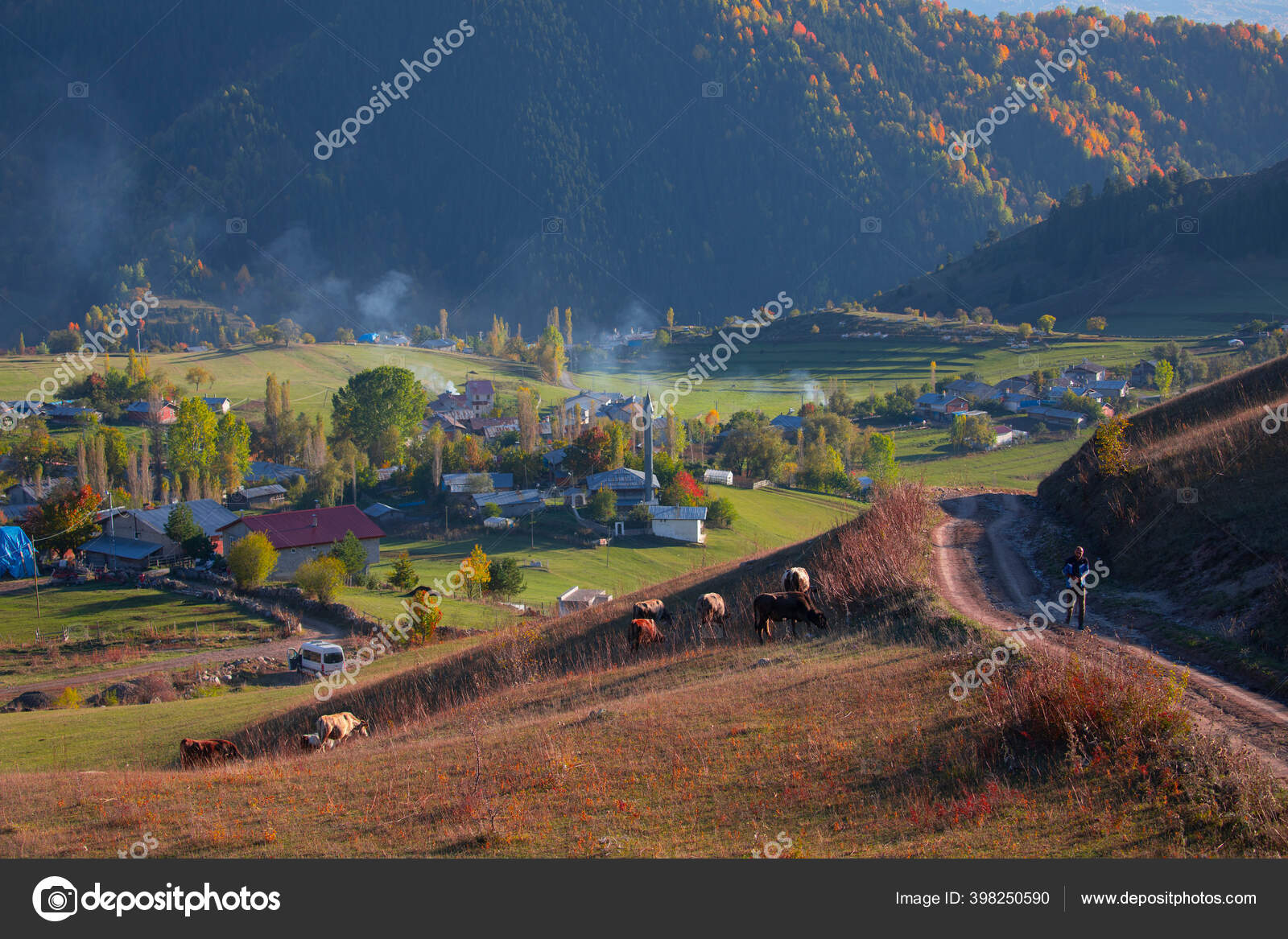 Rivers Lakes Forests Autumn Turkey's Most Beautiful Cities — Stock ...