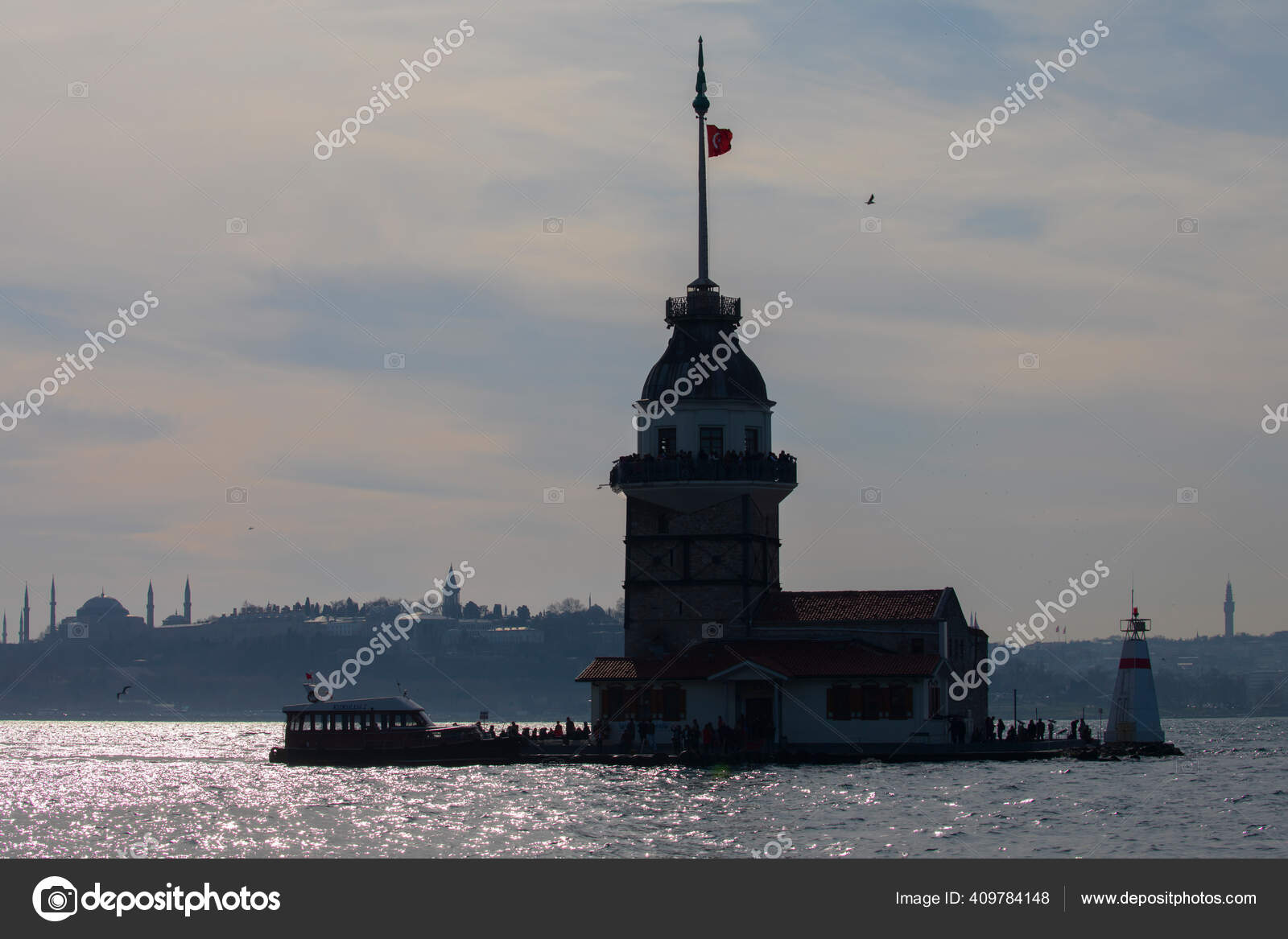Metropolitan Istanbul View Maiden Tower Hagia Sophia Sultanahmet Mosque ...