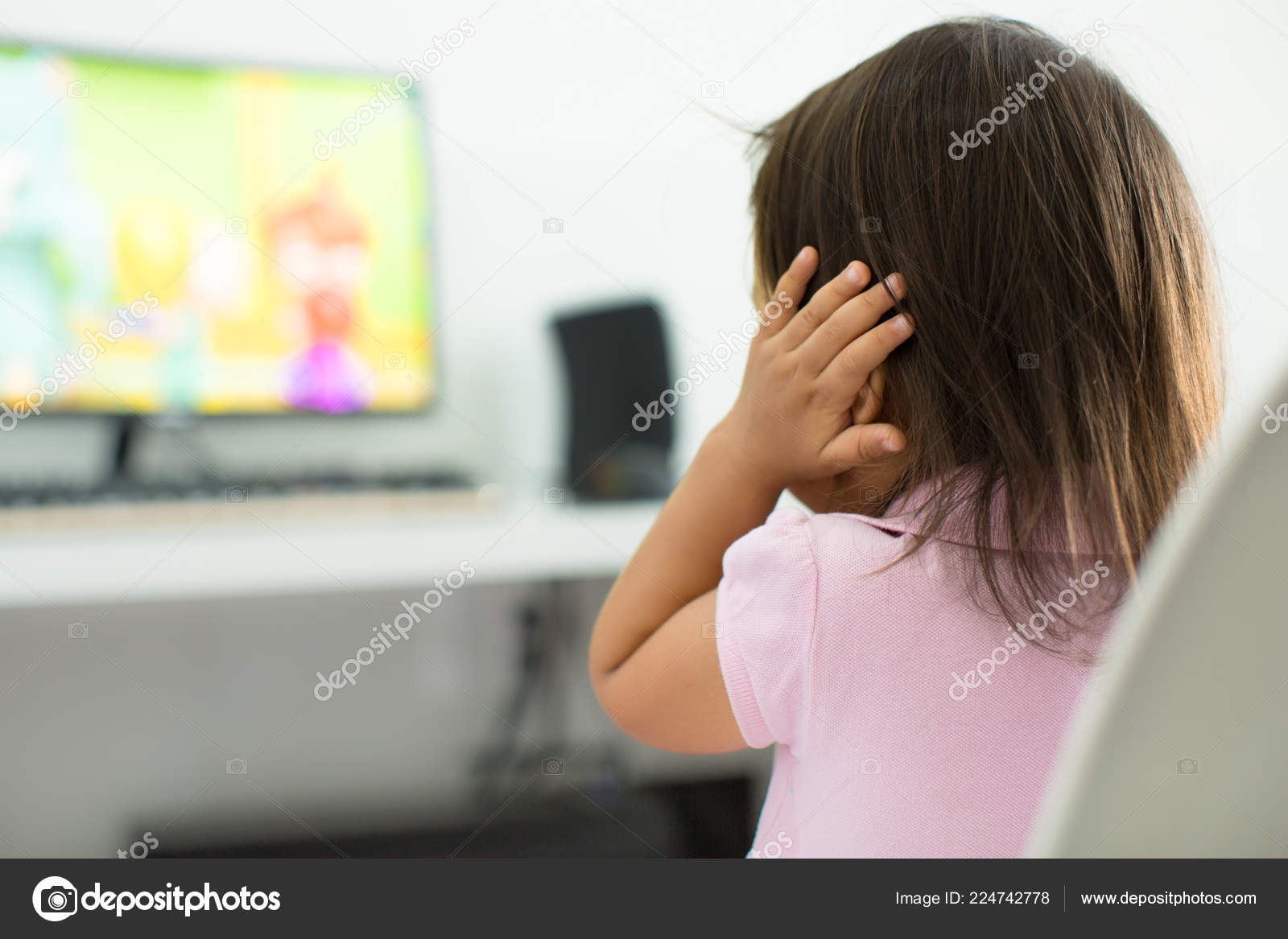 Scared Children Watching Tv