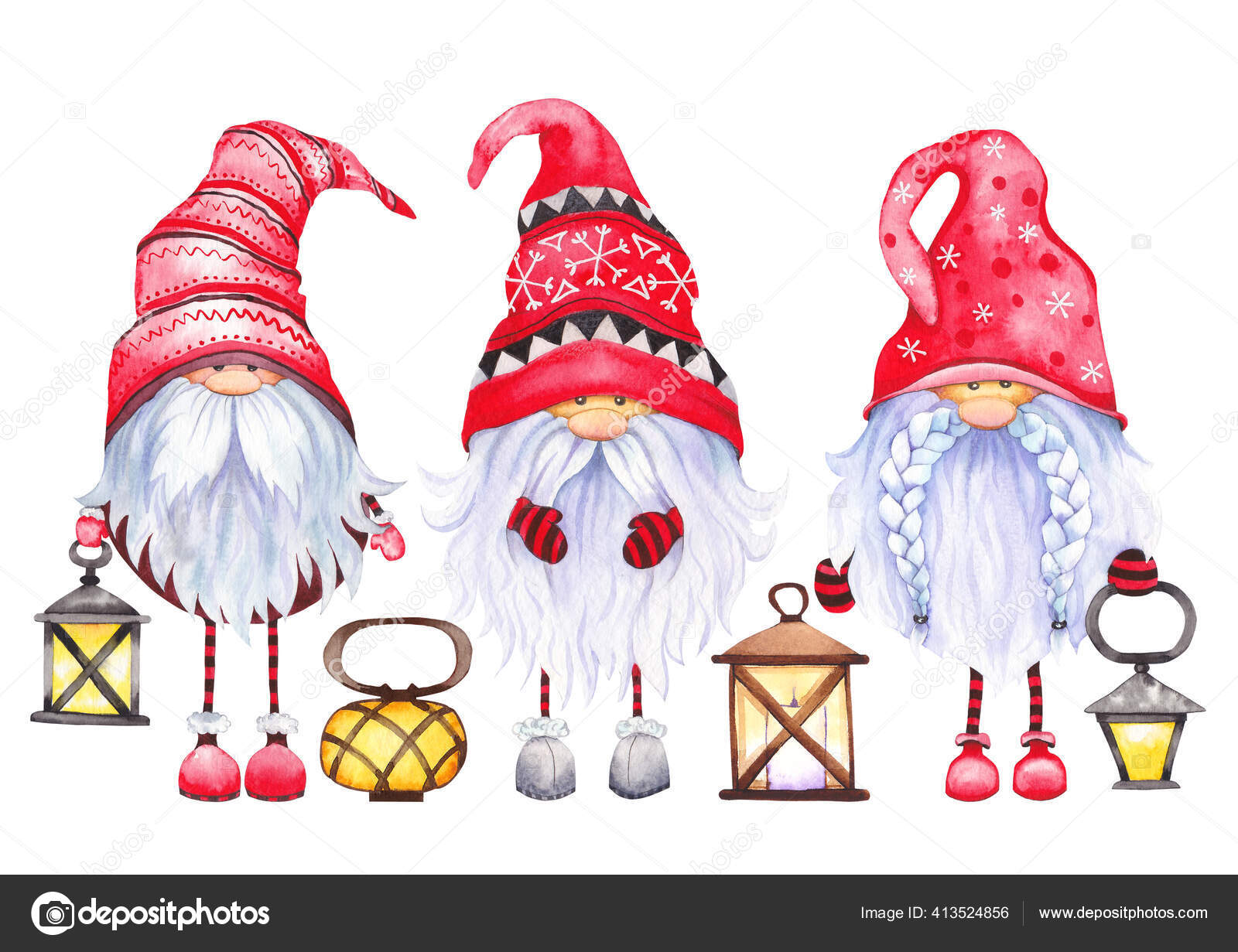 Scandinavian Christmas Clip Art