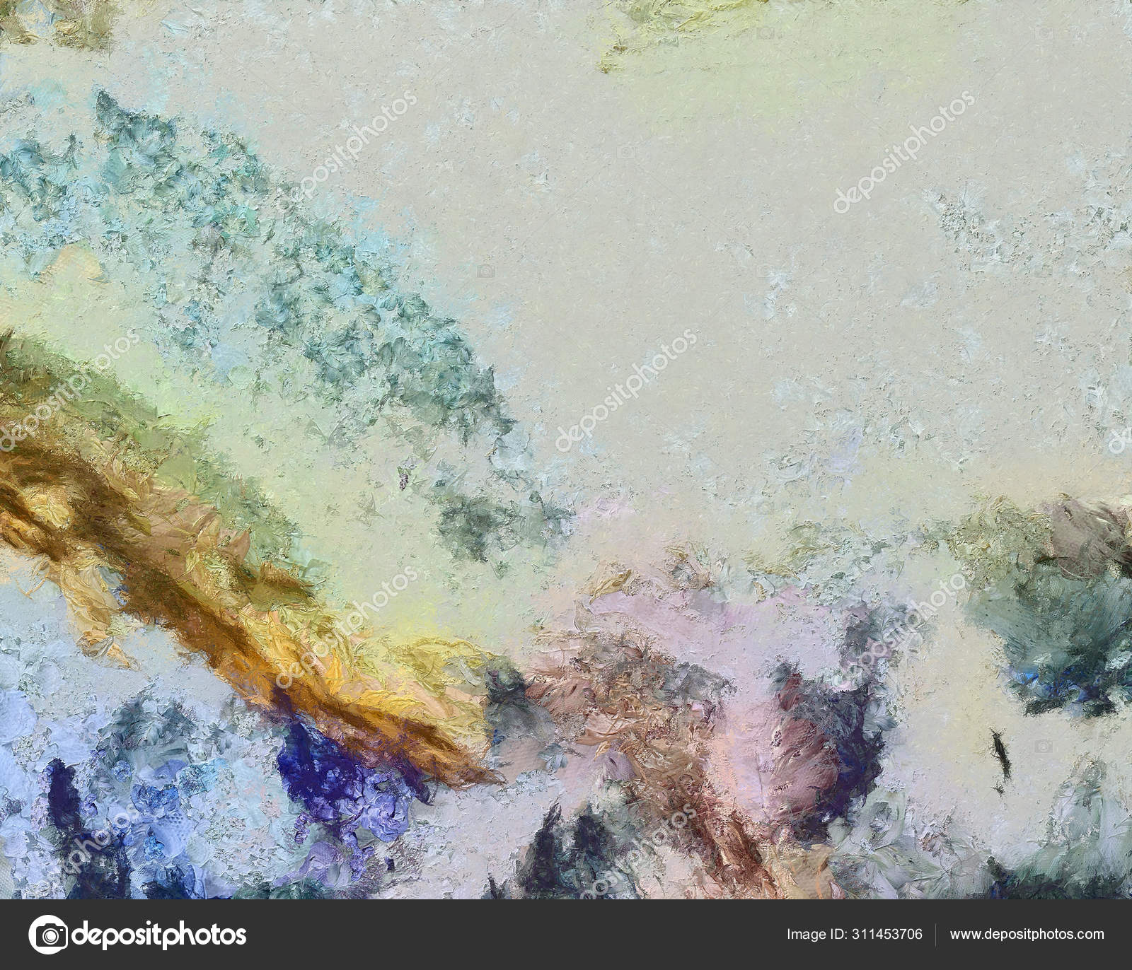 Original abstract painting at canvas. Mixed media pattern. Hand Stock ...