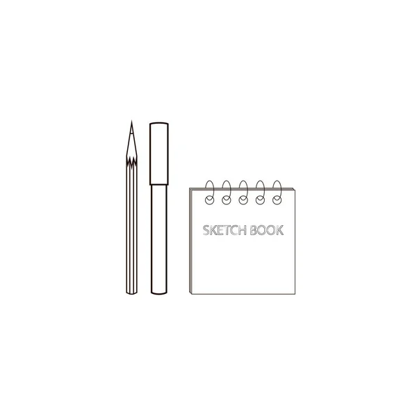 Notebook vector drawing Vector Art Stock Images | Depositphotos