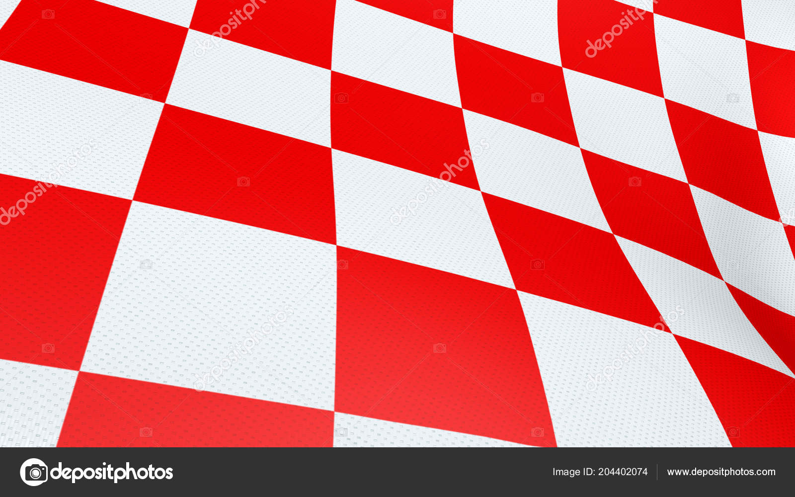Close Croatian Red White Check Board Waving Flag Stock Photo by ...