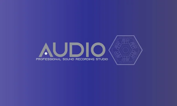 Audio Dance Music Logo Concept Sound Wave Recording Studio Emblem Stock ...