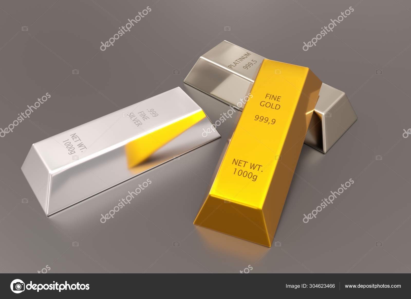 Platinum And Gold Bars