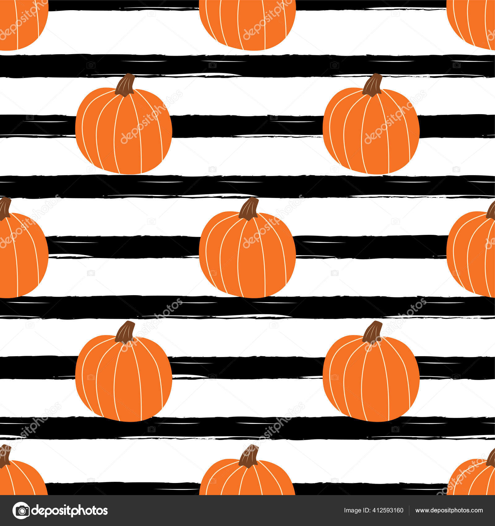 Orange And Black Striped Wallpaper