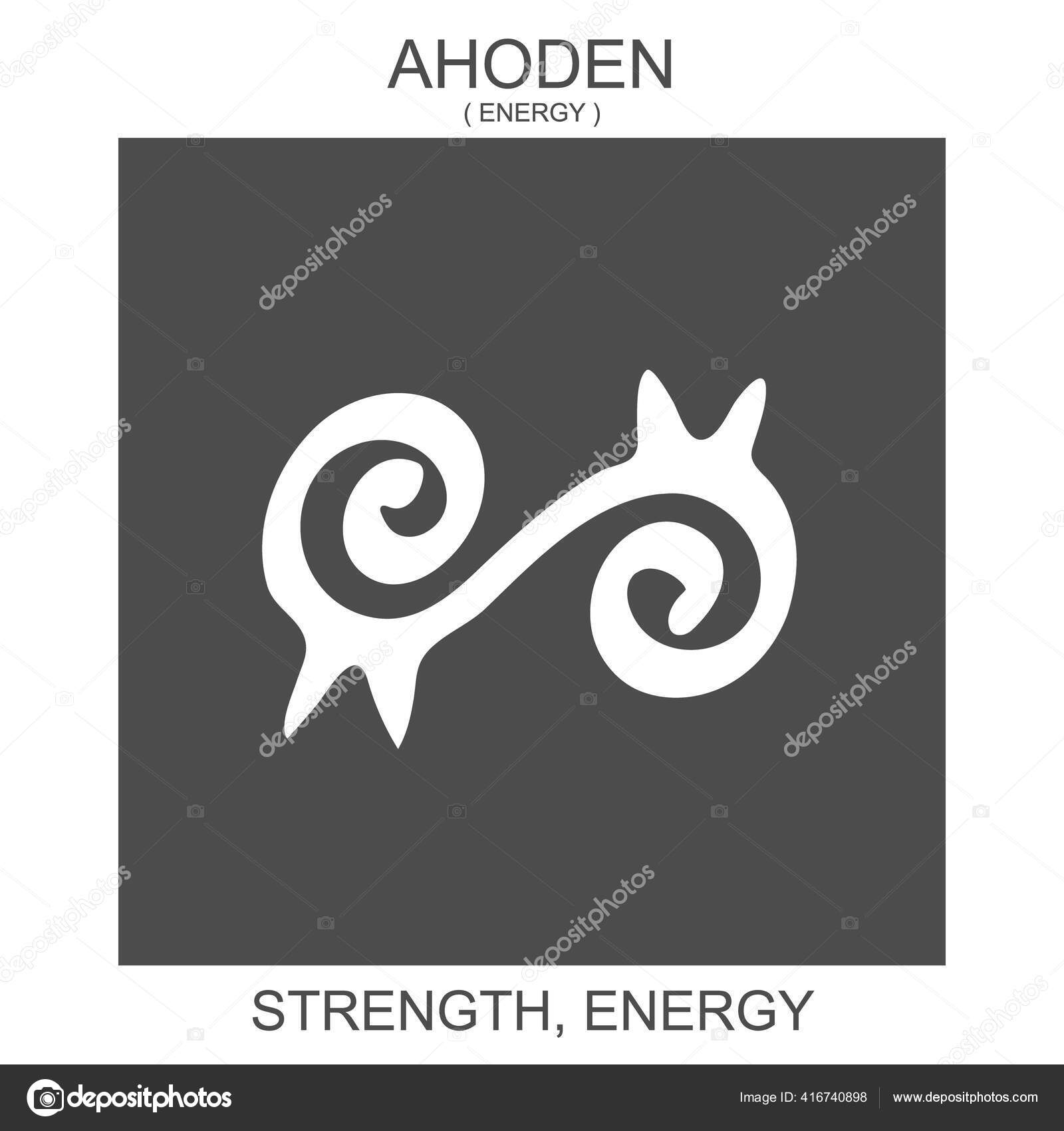 Tatouage Symbole Africain De Force Tatouage Afrique Vectores,