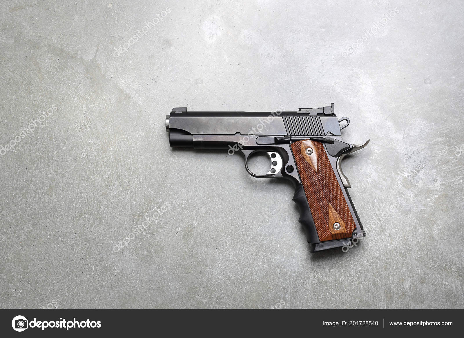 Glock Gun Gray Background Stock Photo by ©robertprzybysz 201728540