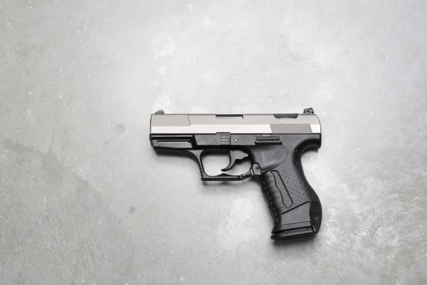 Glock Gun Gray Background — Stock Photo © robertprzybysz #201728118
