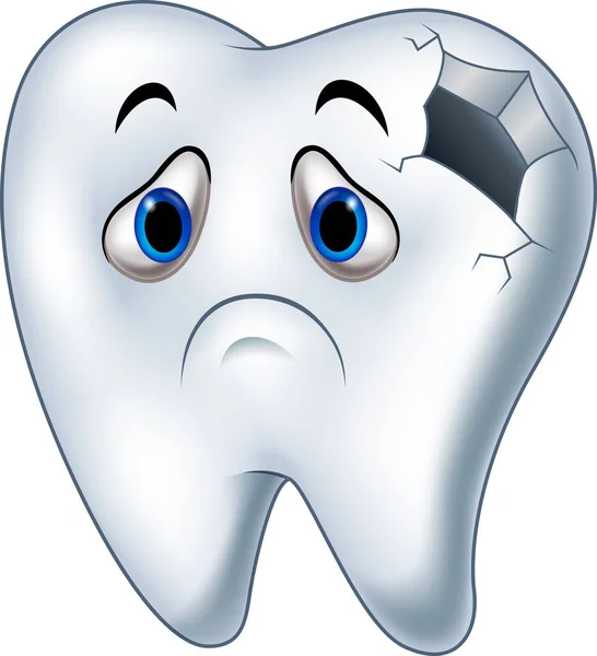 Sad Tooth — Stock Vector © Tigatelu 18809411