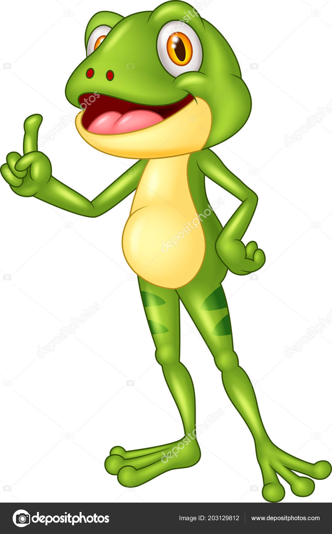 Illustration Cartoon Cute Frog Stock Vector by ©tigatelu 203129812