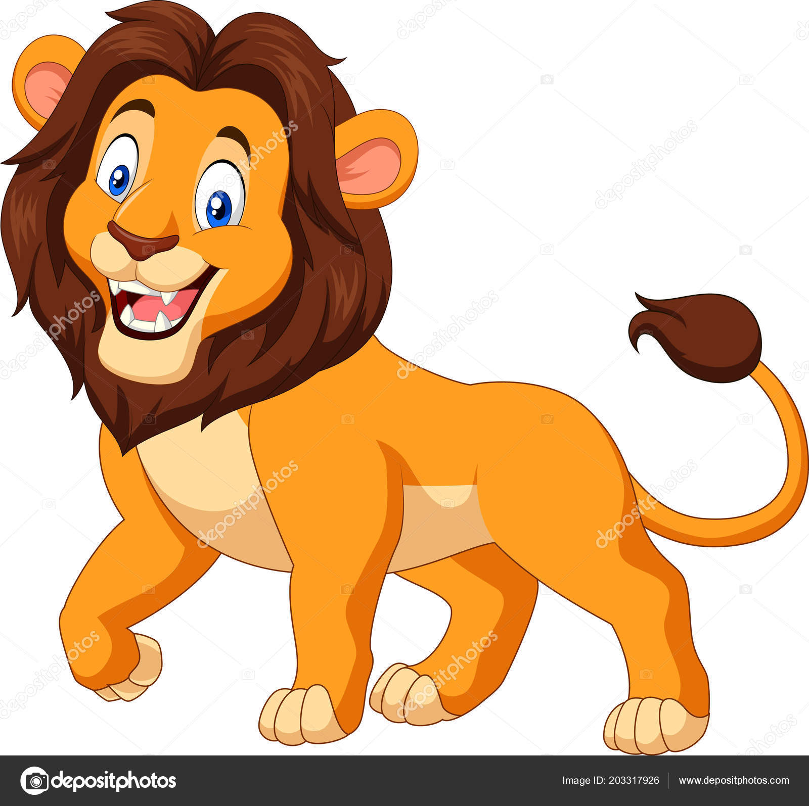 Dibujos Animados León Feliz Aislado Sobre Fondo Blanco — Vector de ... Dibujos Animados León Feliz Aislado Sobre Fondo Blanco — Vector de ...
