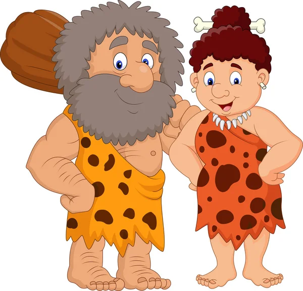 ᐈ Caveman couple stock vectors, Royalty Free caveman couple ...