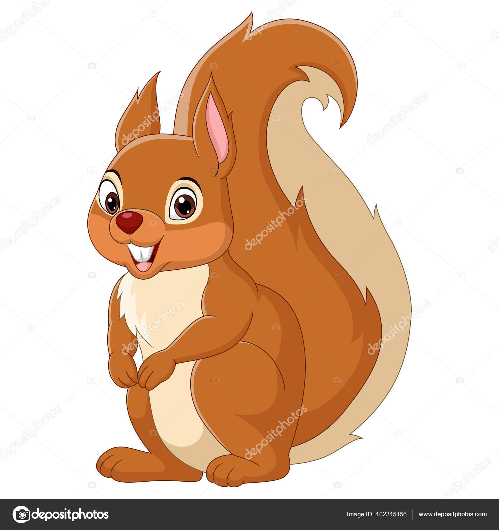 Happy Squirrel Drawing