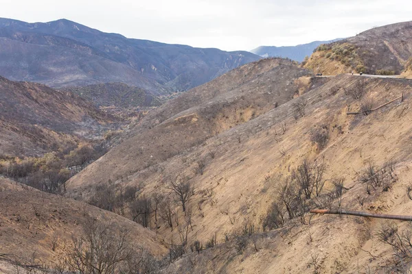 Destroyed Wooden Sign Road Damaged Thomas Fire Highway Ojai California ...