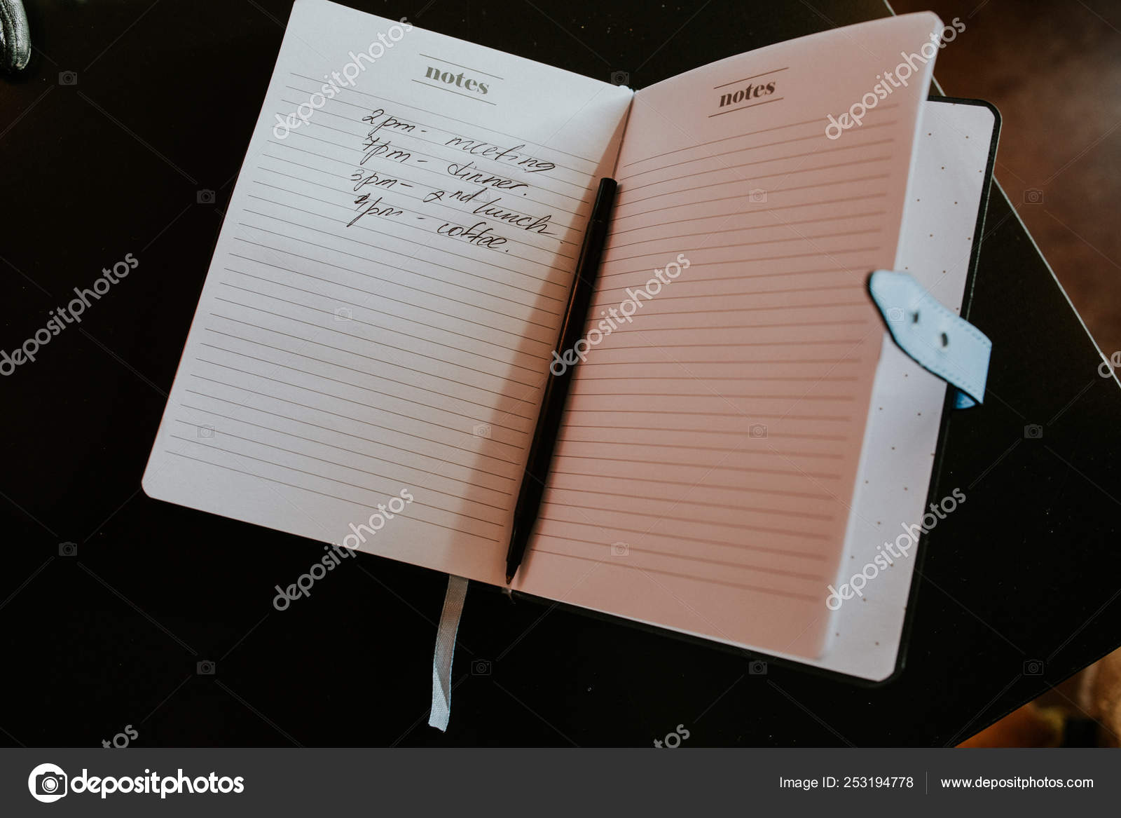 Notebook Notepad Business Table Stock Photo by ©AnnaGribtsova 253194778