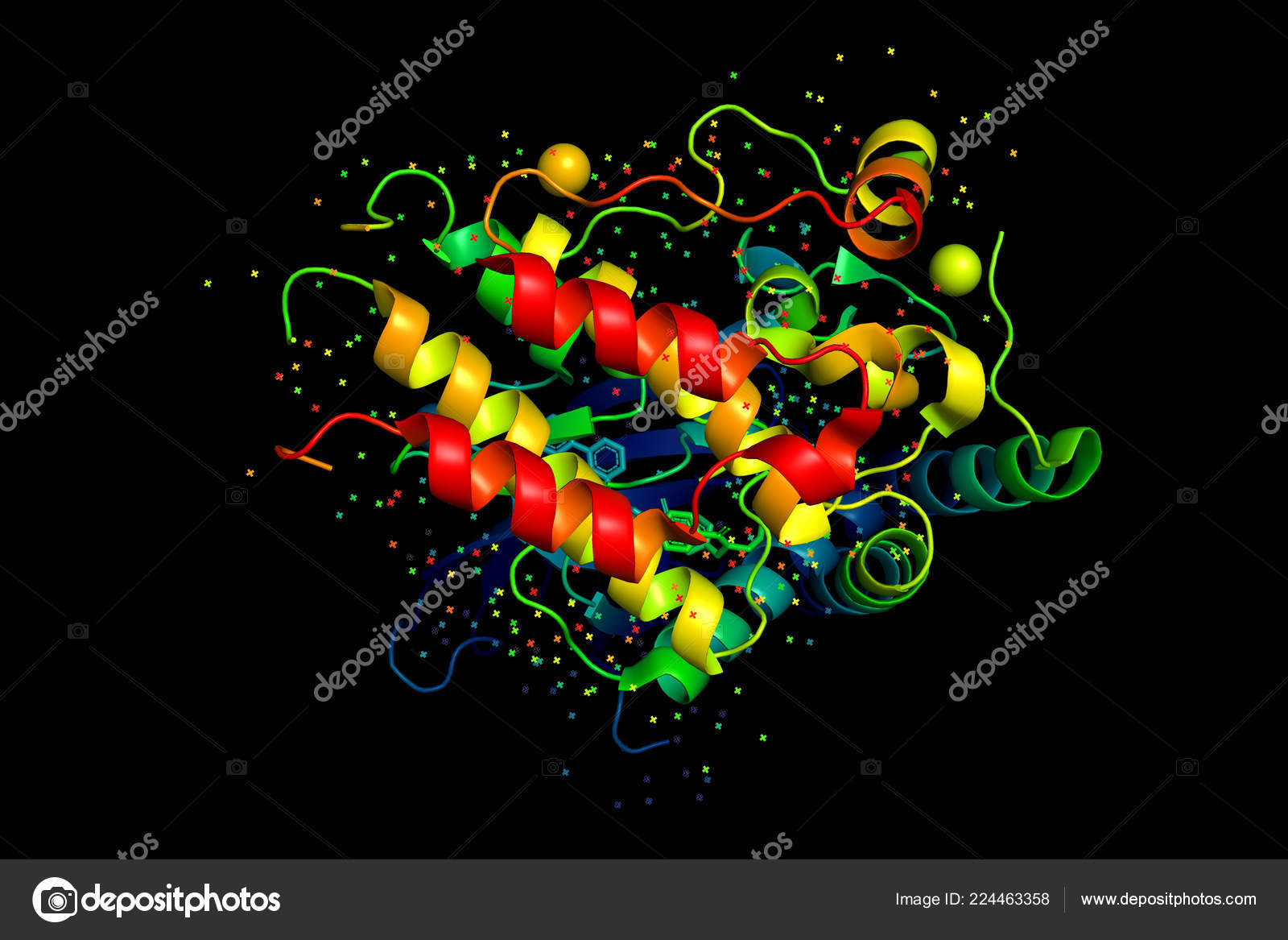 Protein Molecule 3d