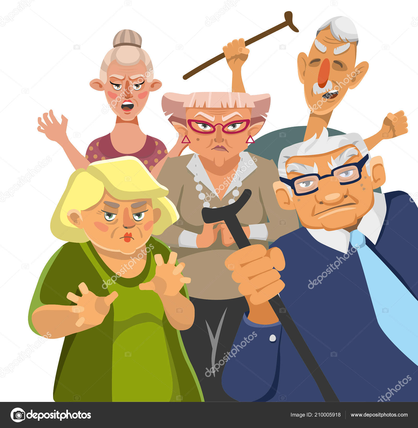 Grumpy Old Men Cartoon