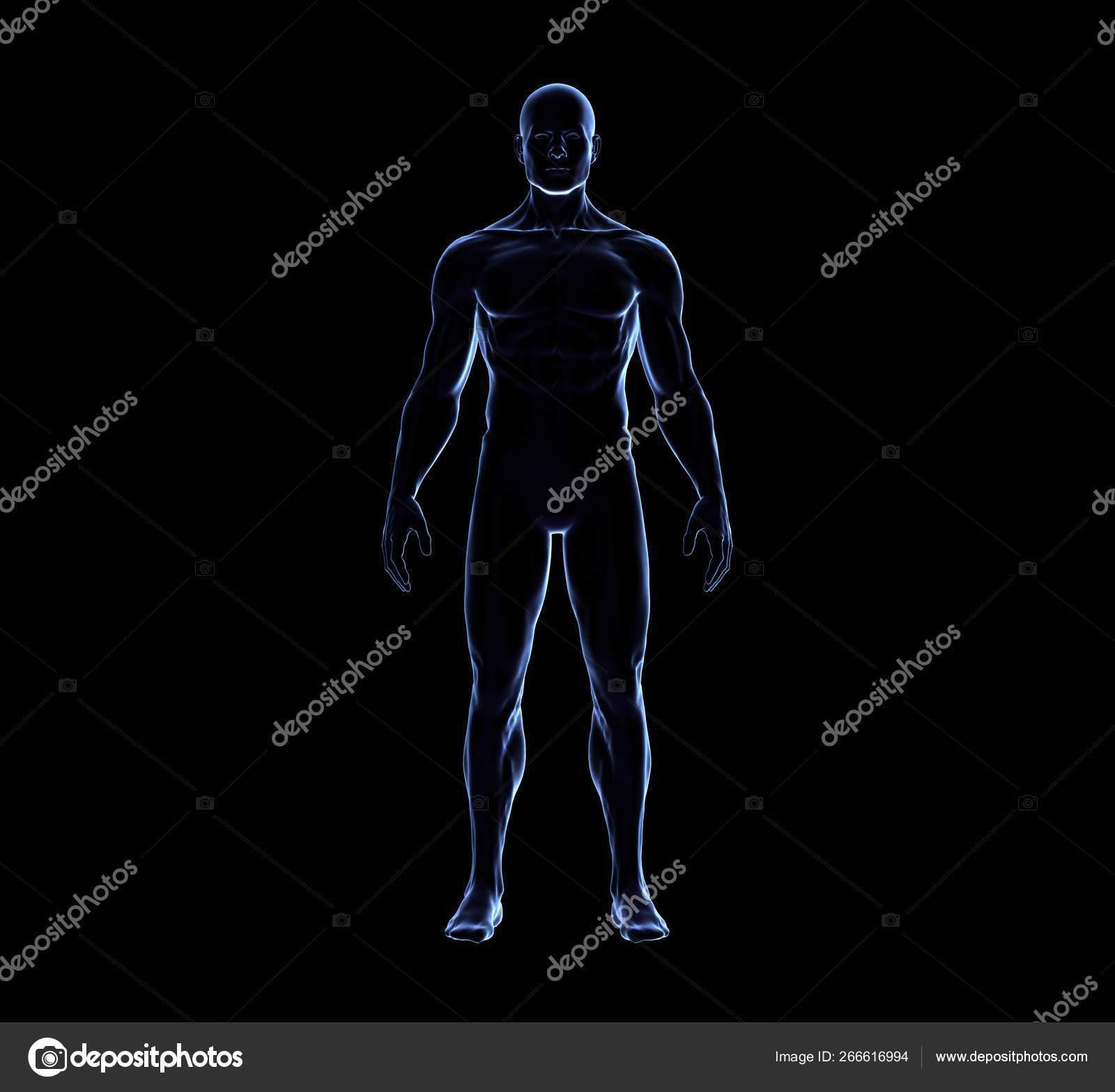 Human Black Body Isolated Rendering — Stock Photo © vevestudio #266616994