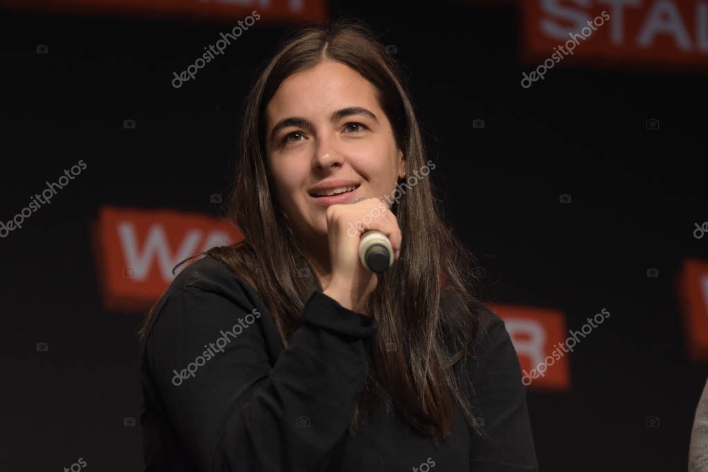 MANNHEIM, ALEMANIA - 17 MAR 2018: Alanna Masterson (* 1988, actriz ...