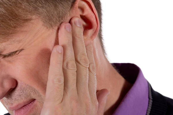 Man ear pain Stock Photos, Royalty Free Man ear pain Images | Depositphotos