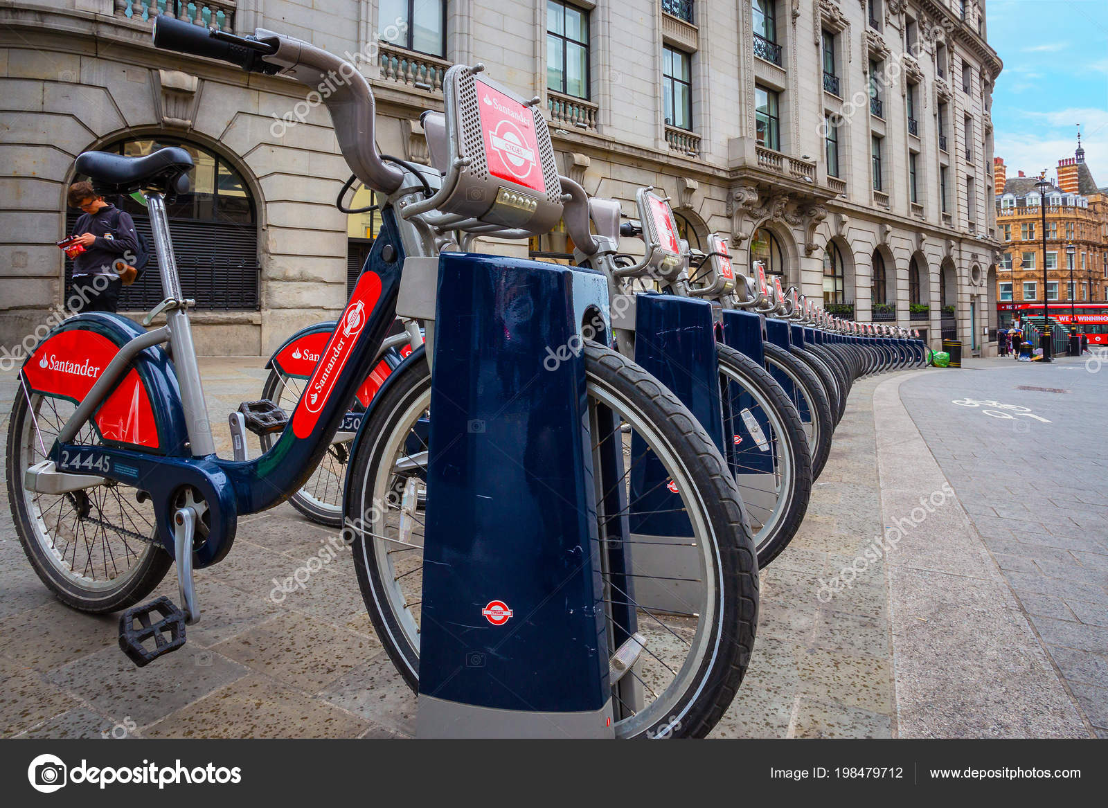London United Kingdom May 2018 Santander Cycles Known Boris Bikes — Stock Editorial Photo ...