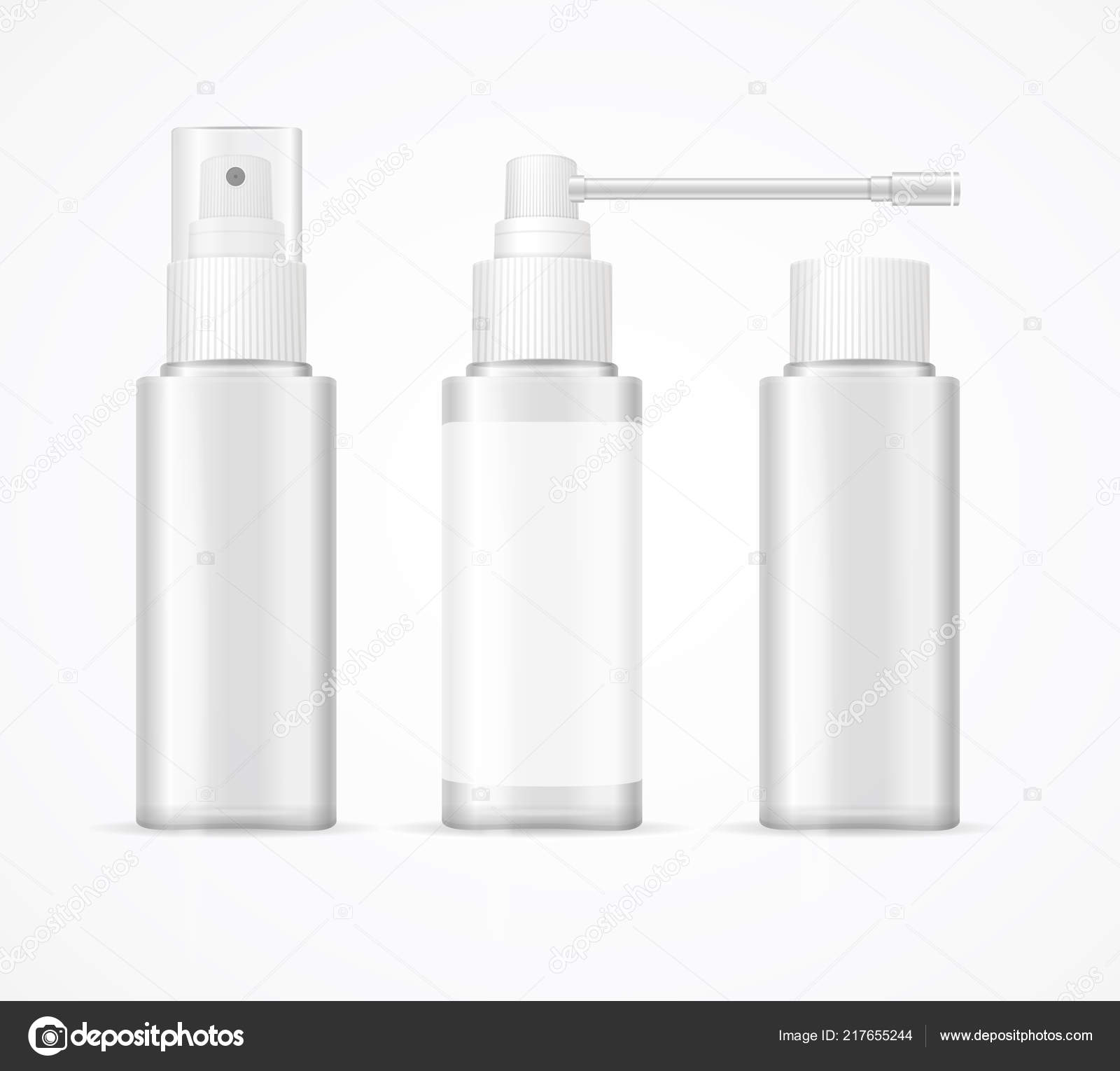 Realistische detaillierte 3D weiße leere Flasche Sprühvorlage Attrappe ... Realistische detaillierte 3D weiße leere Flasche Sprühvorlage Attrappe ...