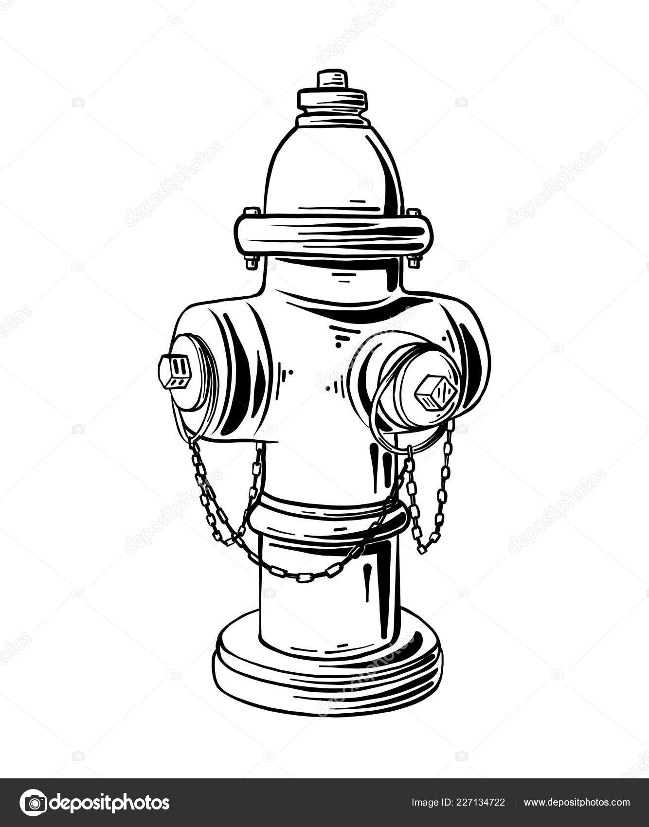 How To Draw A Fire Hydrant