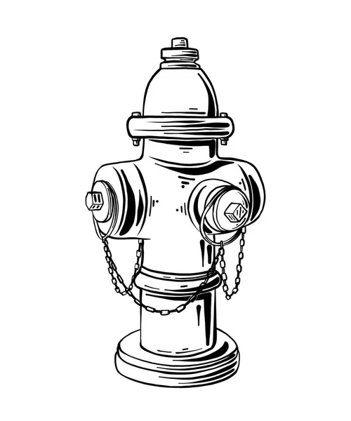 Umriss Eines Hydranten