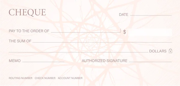 Voucher template with guilloche pattern (watermarks) and borders. This ...