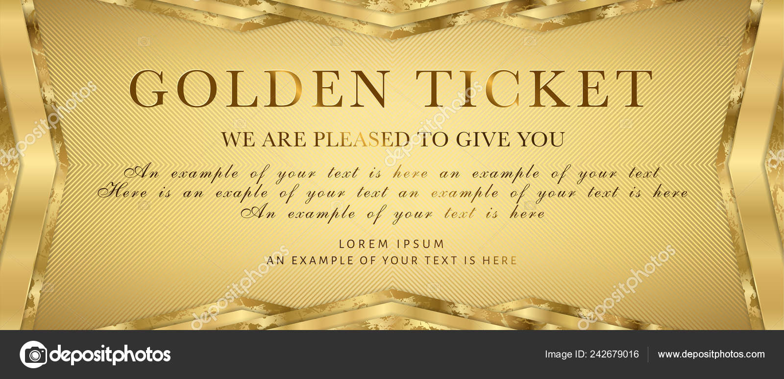 Golden Ticket Template