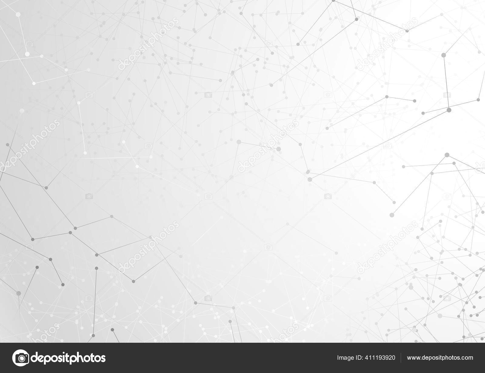 White Abstract Blank Background Technology Lines Futuristic Tech ...