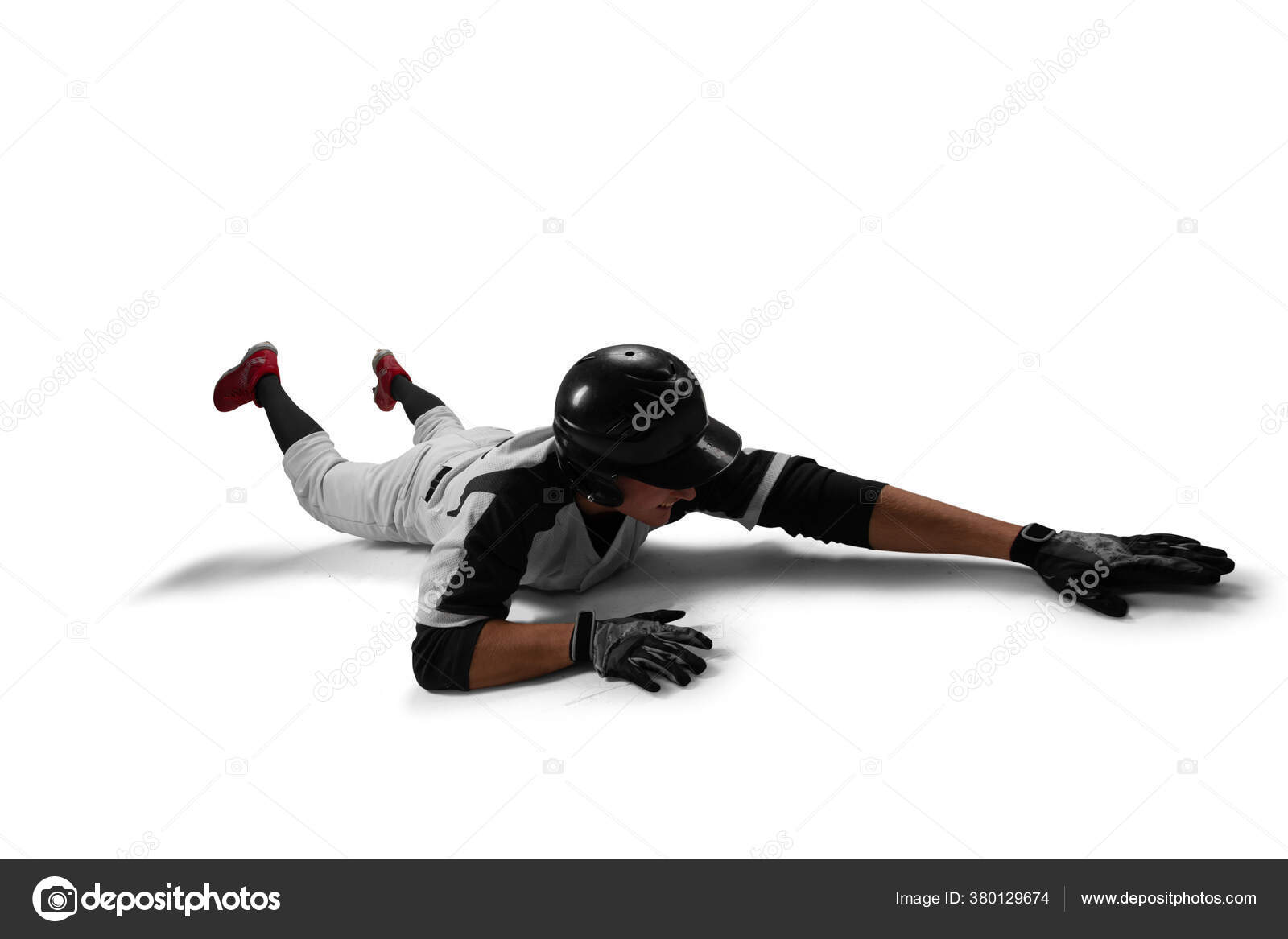 Professional Baseball Player White Background — Stock Photo ...