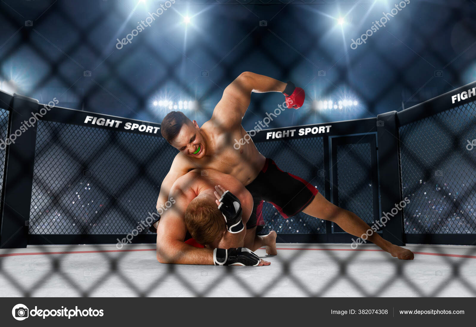Mma Fighters Fighting Championship — Stock Photo © arturdidyk@gmail.com ...