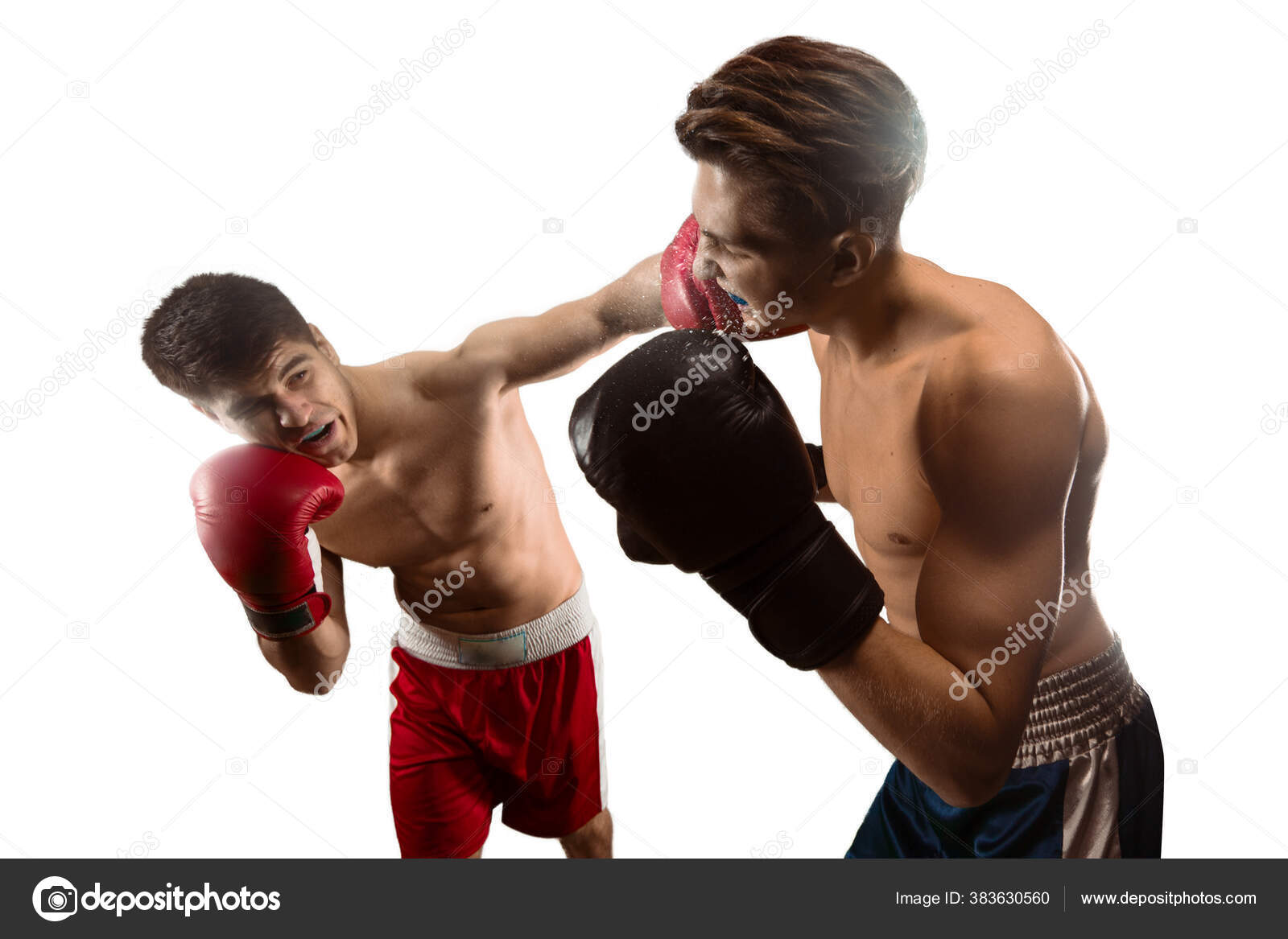Two Young Men Boxing — Stock Photo © arturdidyk@gmail.com #383630560