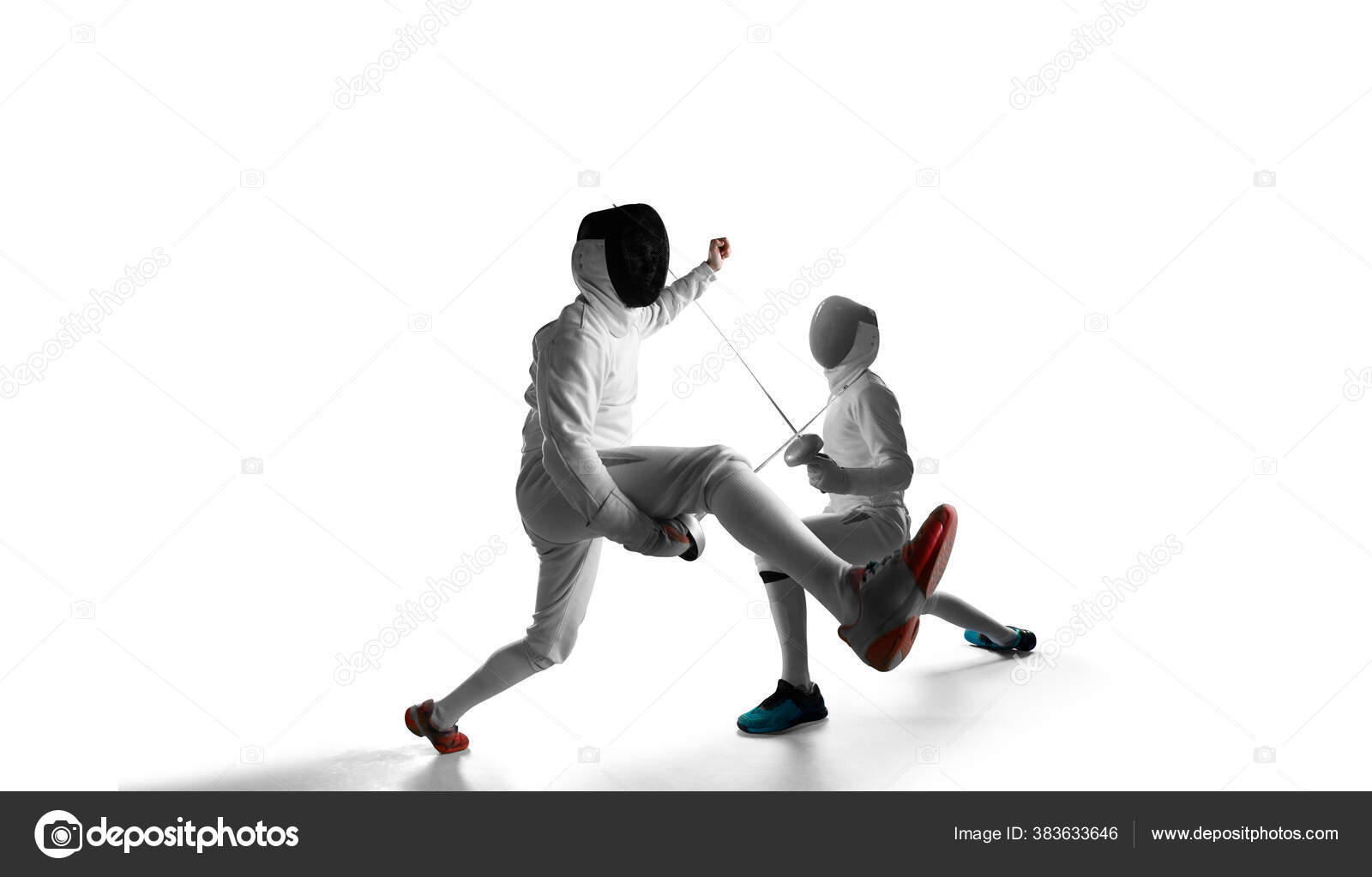 Two Young Men Fencing Stock Photo by ©arturdidyk@gmail.com 383633646