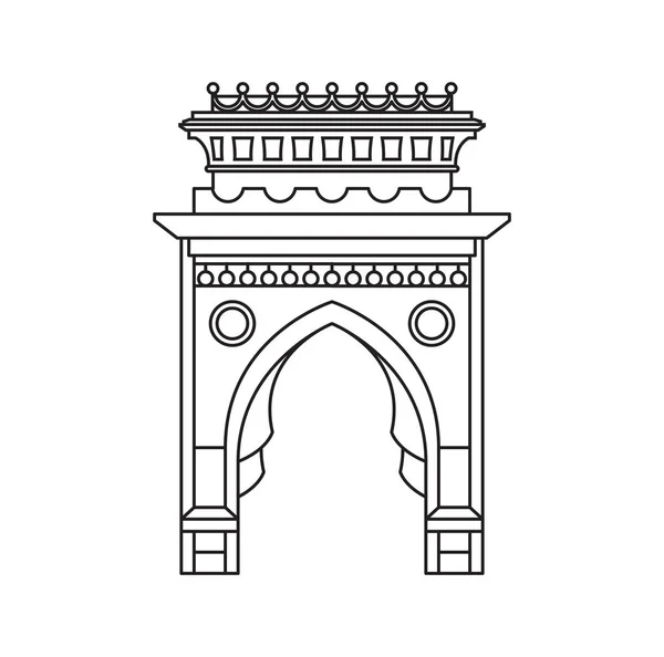 Architectural Building Baroque Style Arch Vector Stock Vector by ...