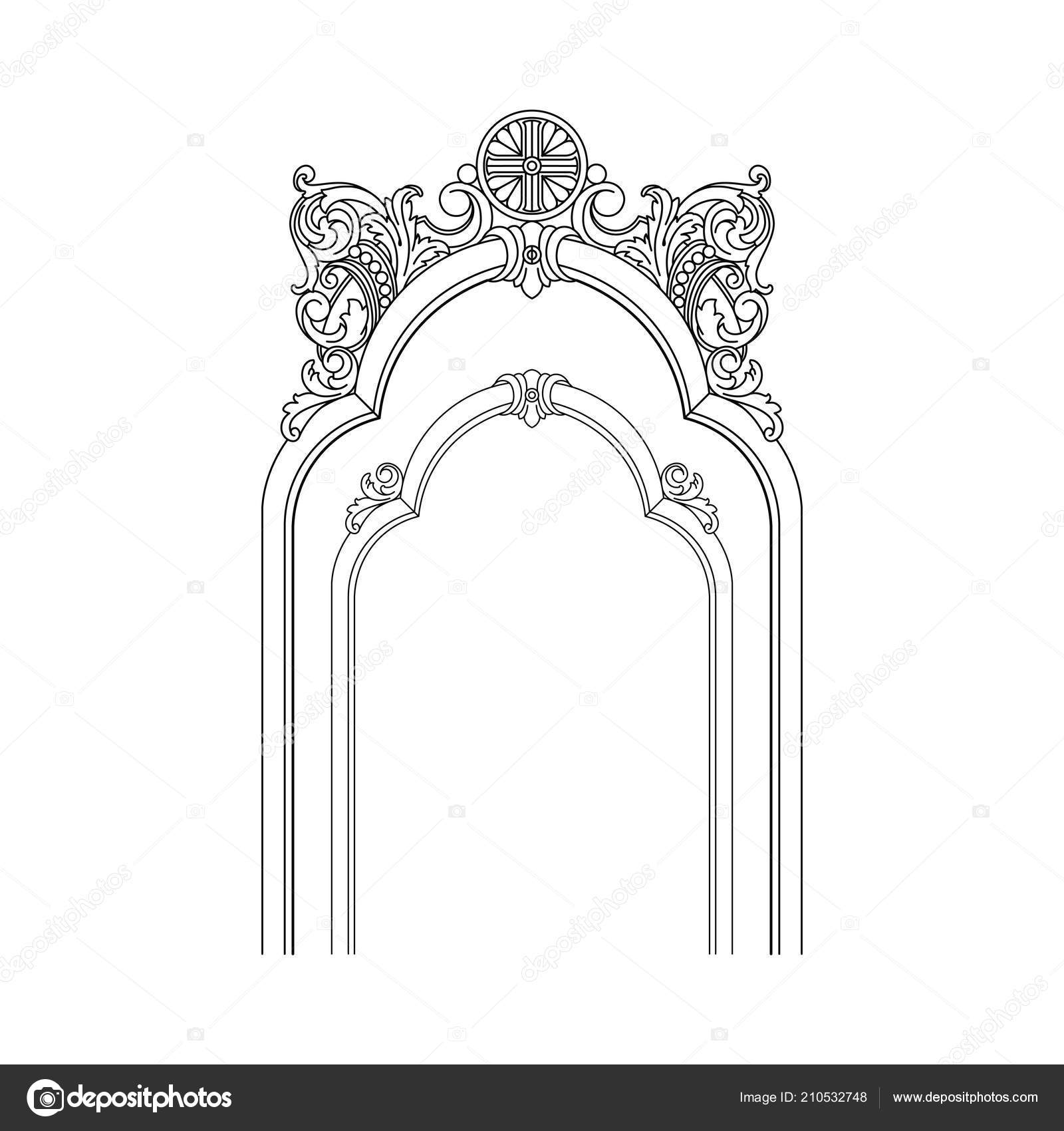 Vintage Arch Vector Stock Vector Image by ©polina21 #210532748