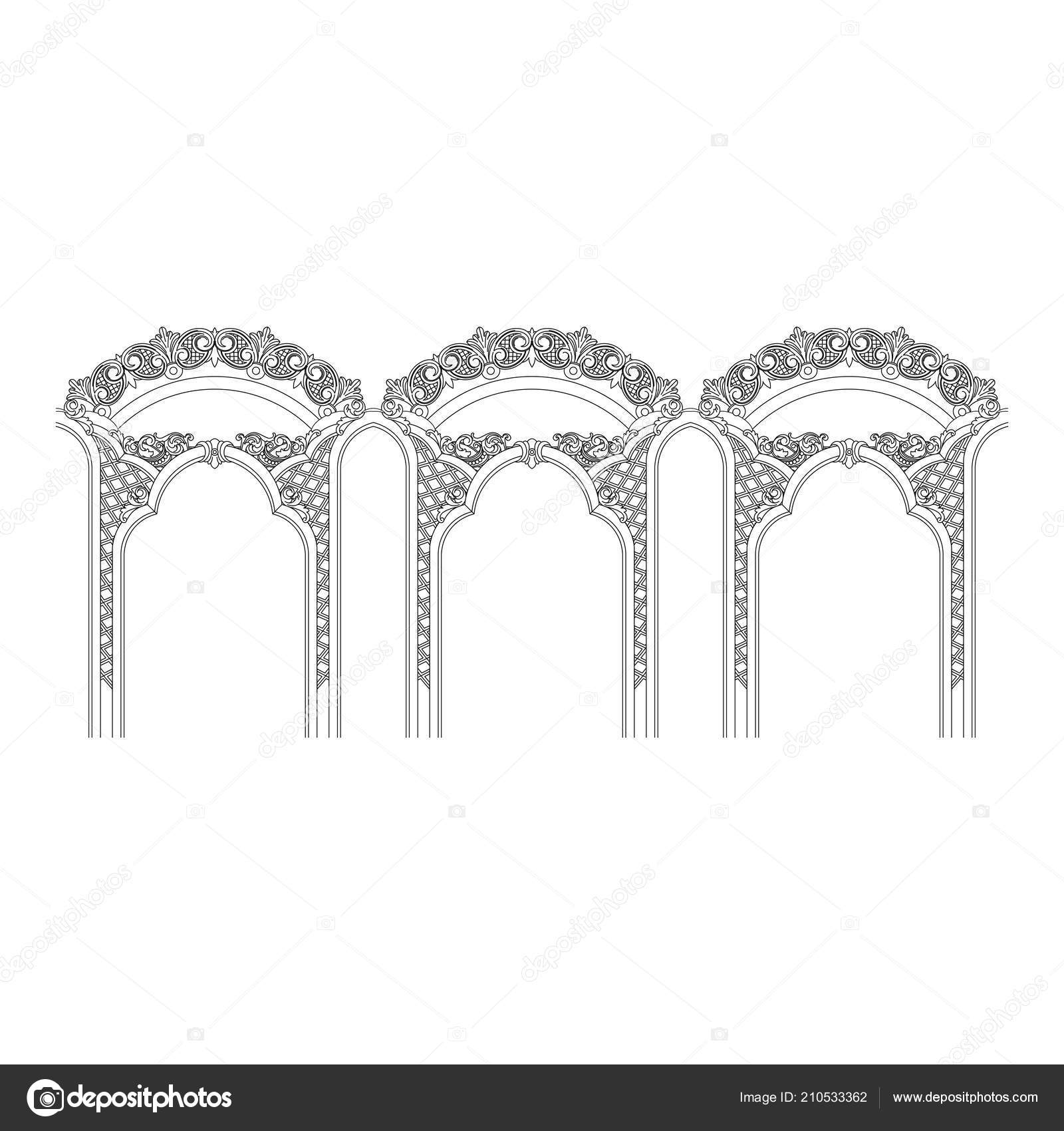 Vintage Arch Vector Stock Vector Image by ©polina21 #210533362
