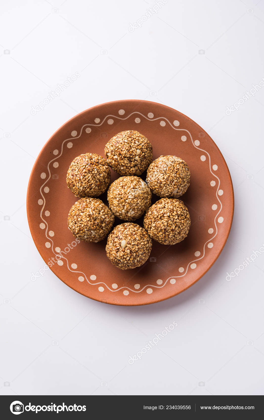 Tilgul Laddu Til Gul Balls Makar Sankranti It's Healthy Food Stock ...